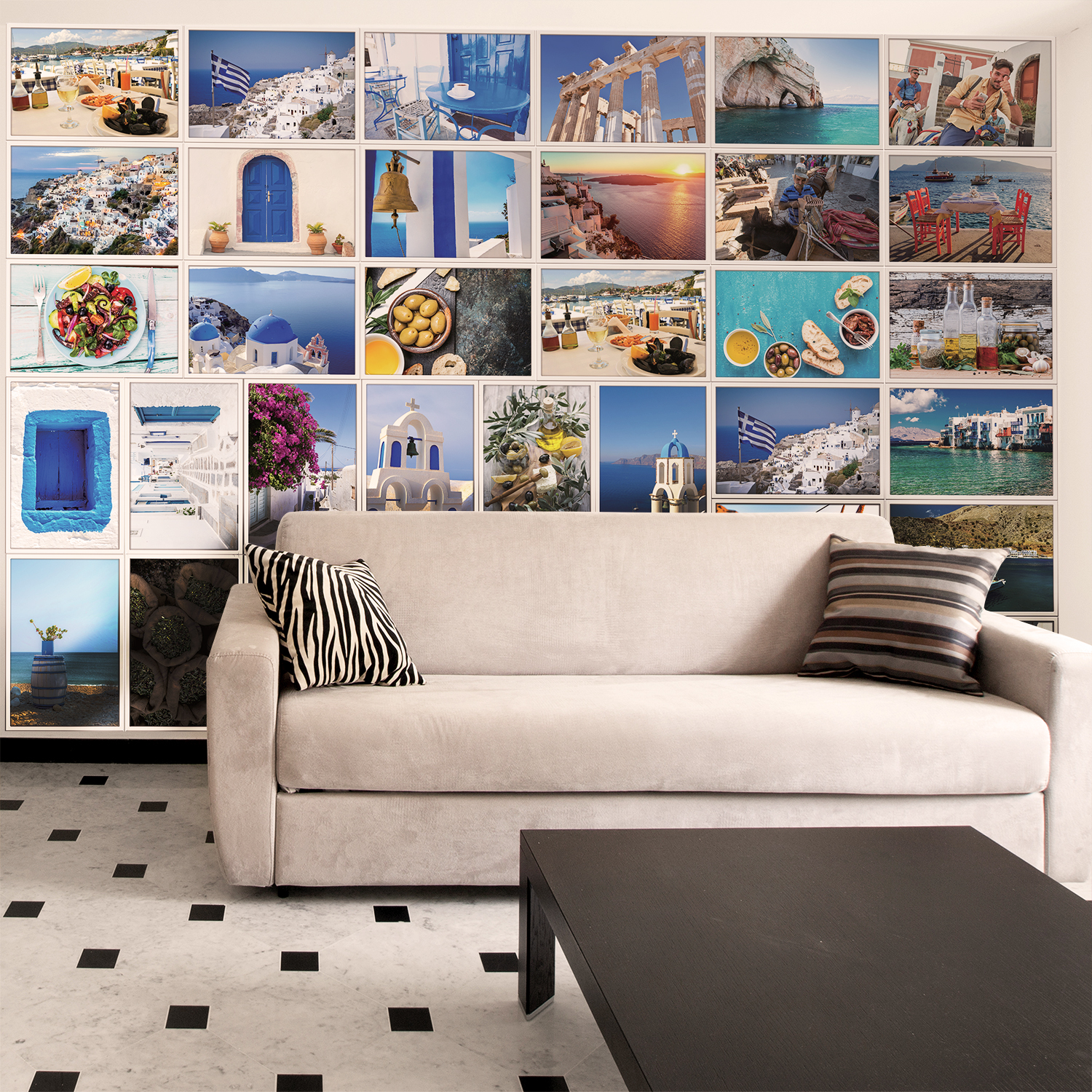 WF10009 – Hd Greece Collage Mural – Walplus