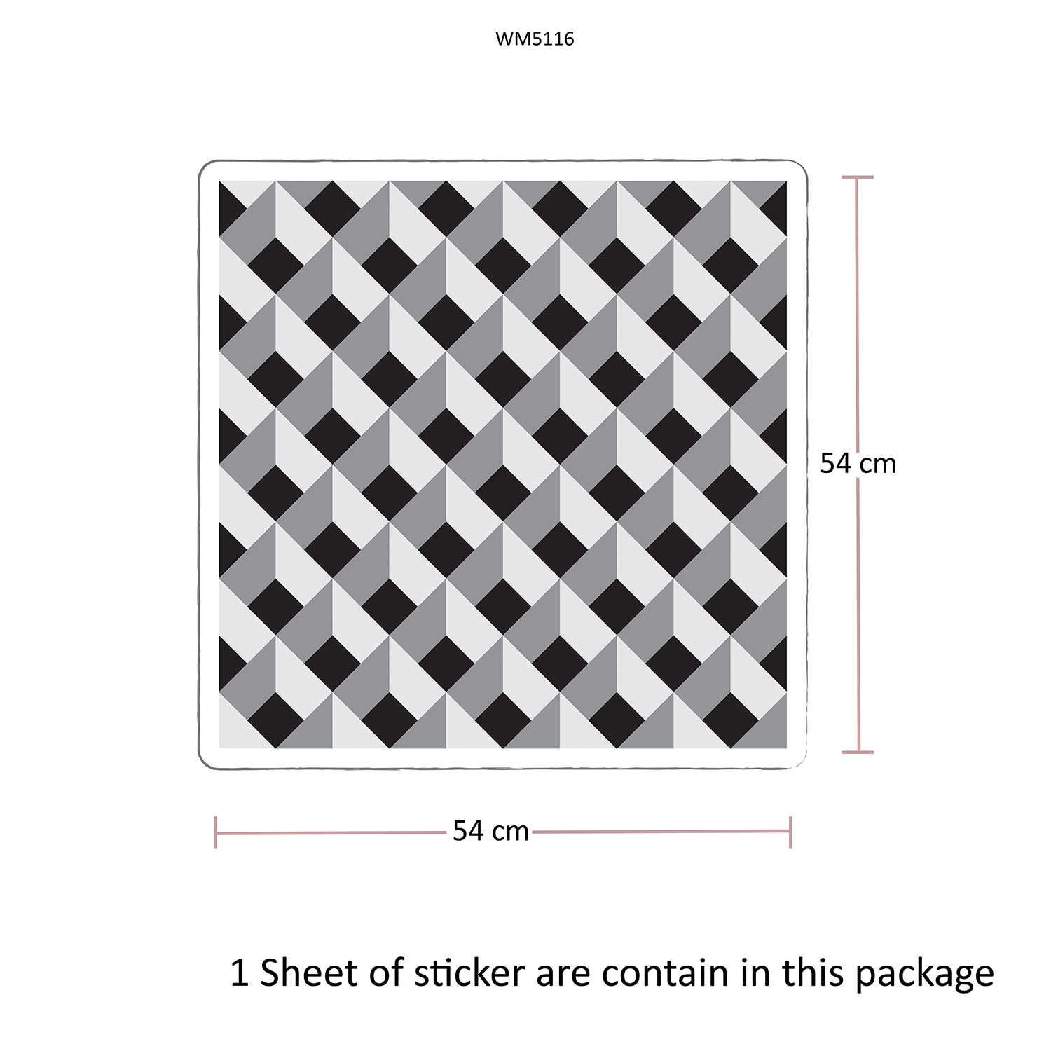 3D Diamond Pattern – Walplus