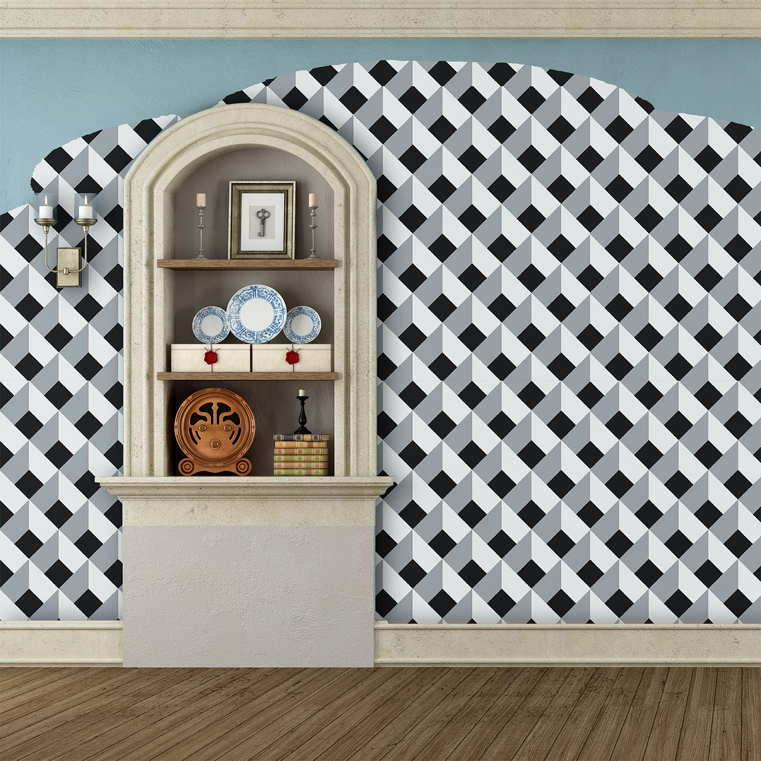 3D Diamond Pattern – – Walplus