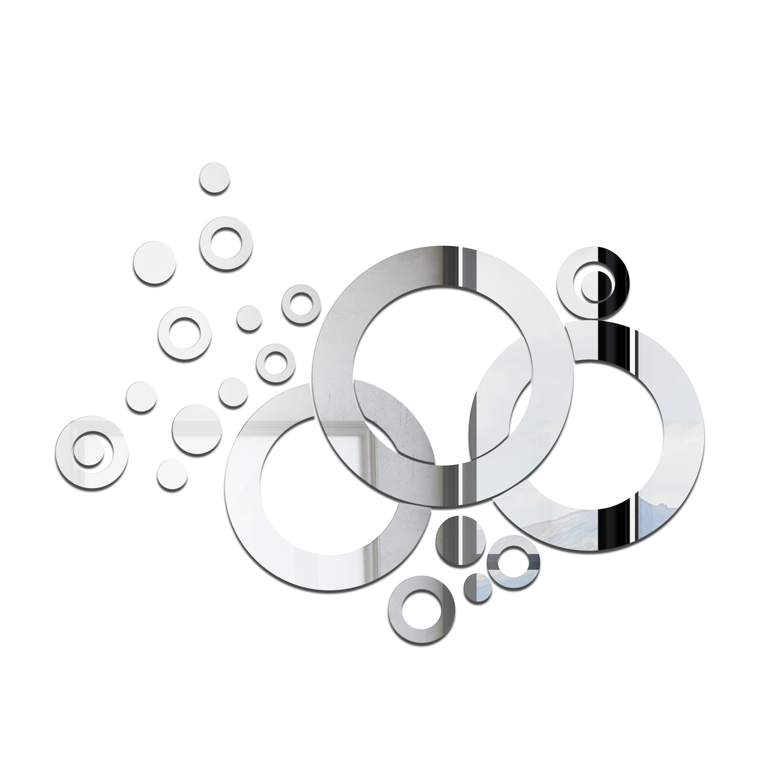 Rings Mirror – 22 Pcs – Walplus