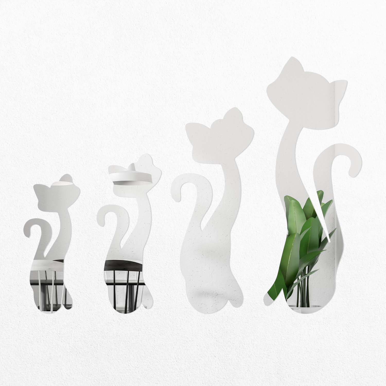 Elegant Cats Mirror – Walplus